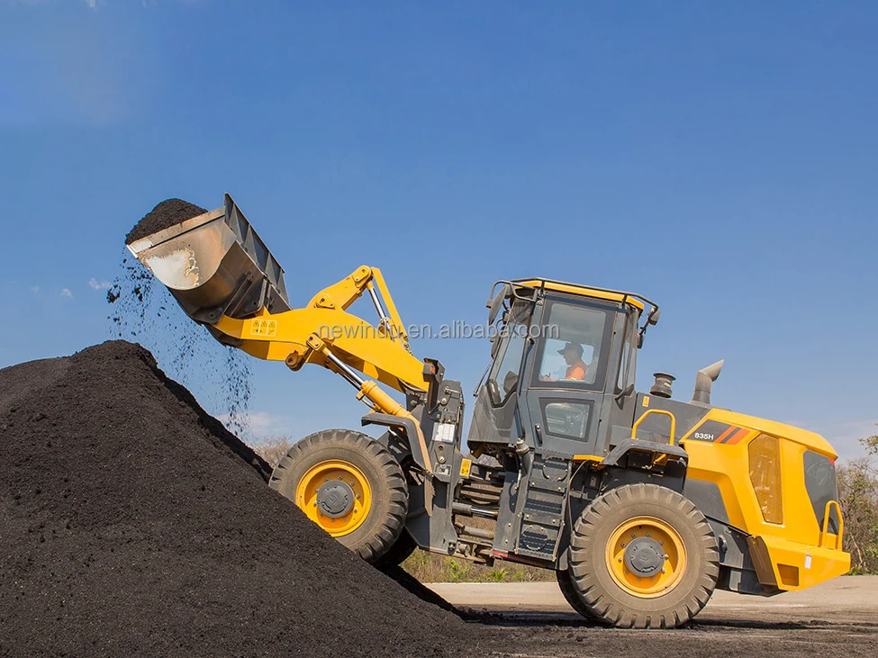 Front End Loader Chinese Wheel Loader 9ton 5.4m3 Bucket 890h With Quick ...