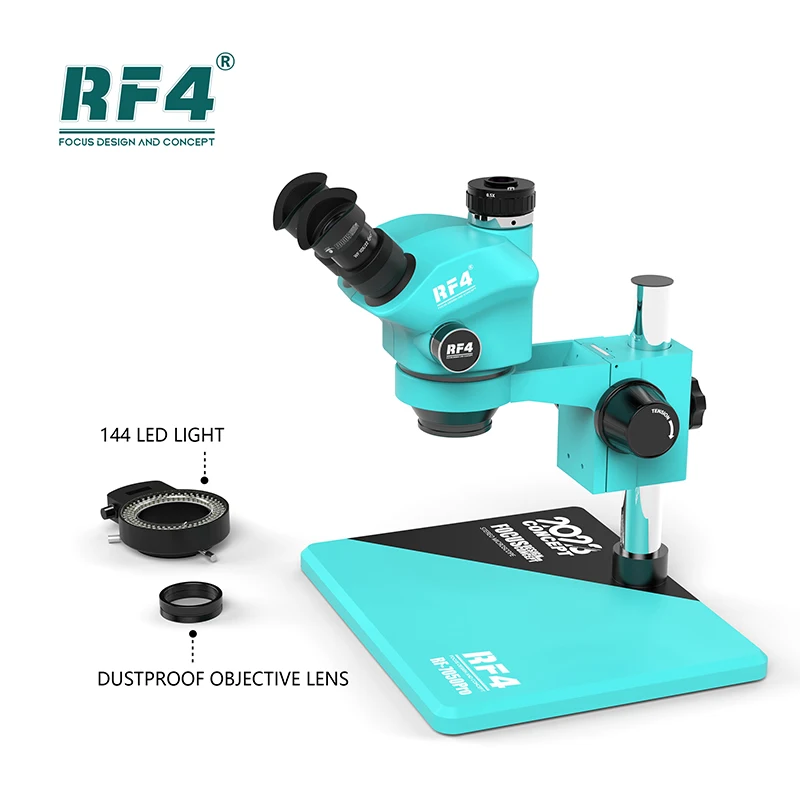 7-50X Zoom Microscope Electronic Trinocular Stereo Microscope with LED ...