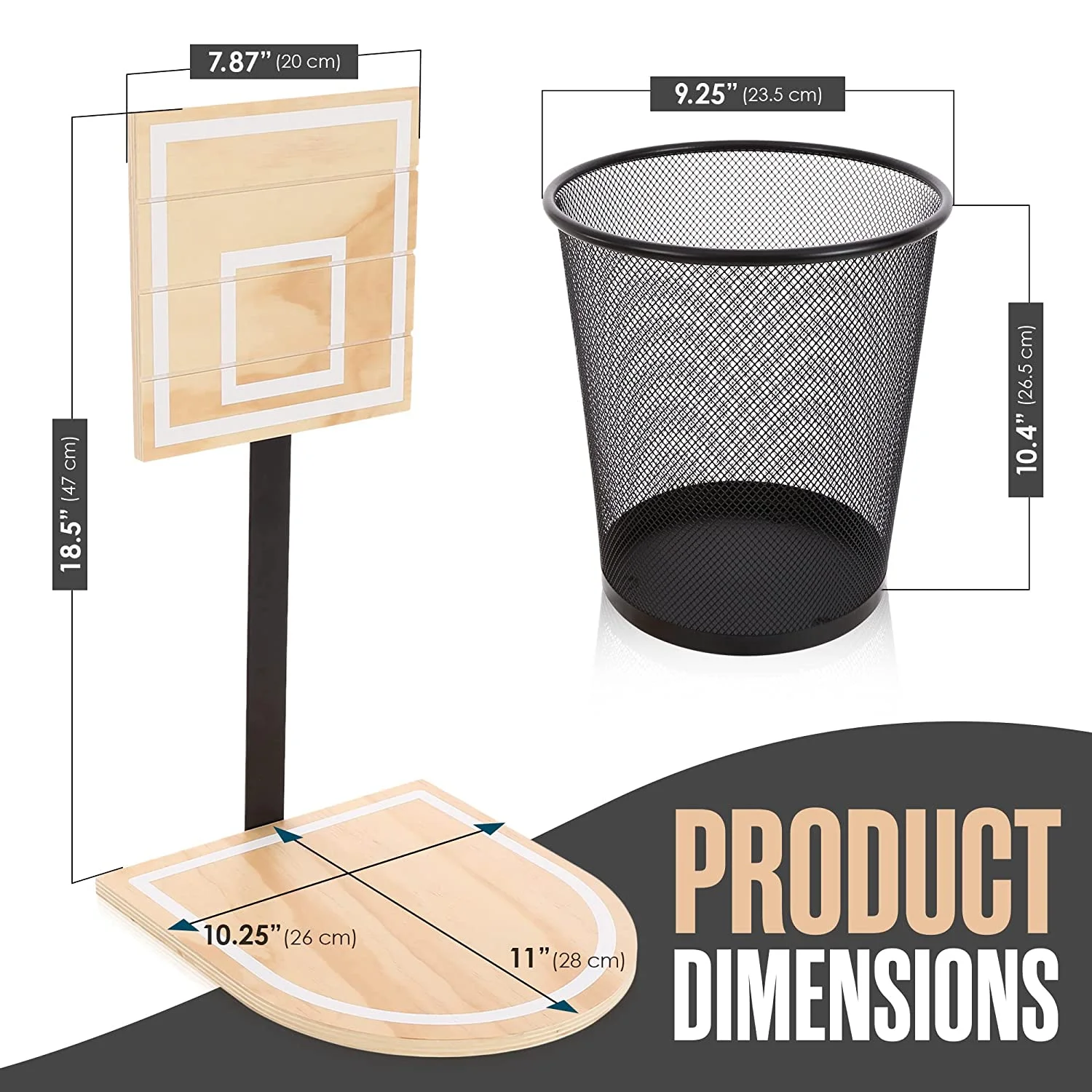 Black Metal Mesh Basketball Hoop Trash Can Indoor Office Standing Iron ...