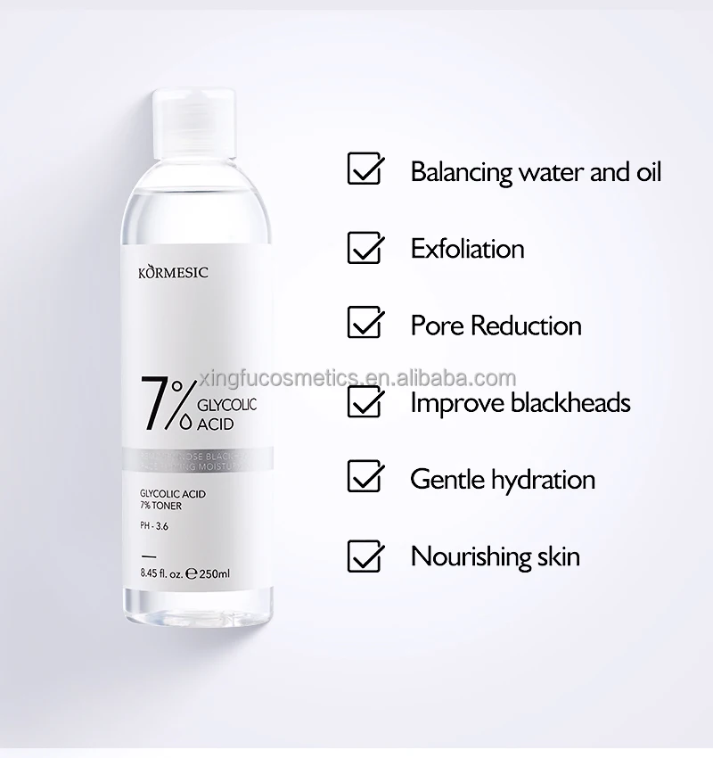 KORMESIC Glycolic Acid 7% Toning Solution for All Skin Types