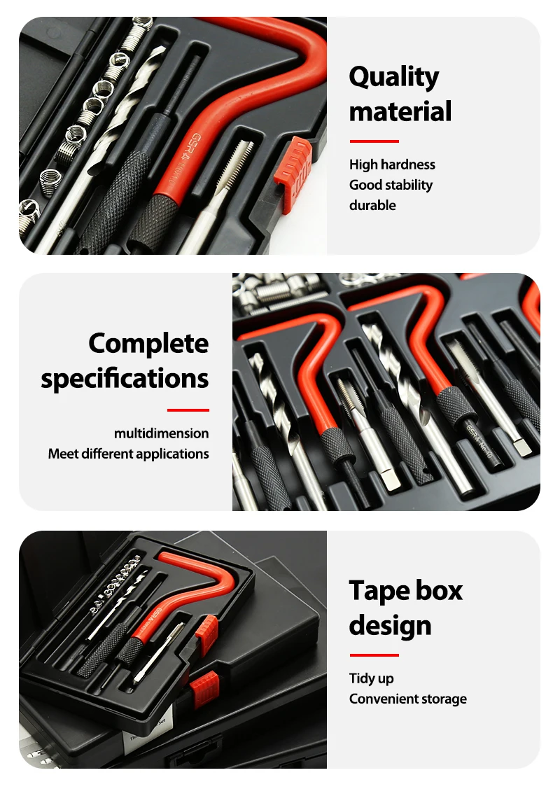 OEM Single Size M24 Thread Repair Tool Kit - Helicoil Set