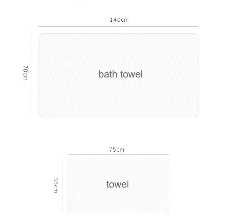 Hot Sale Microfiber Bathroom Hand Towel Set Soft Absorbent RT Woven ...