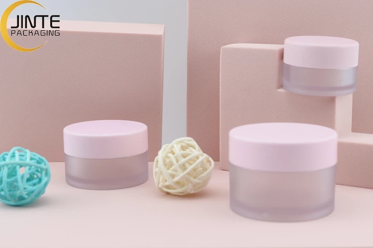 Eco Friendly Free Sample Pink Plastic Cosmetic Cream Jars Petg Lip ...