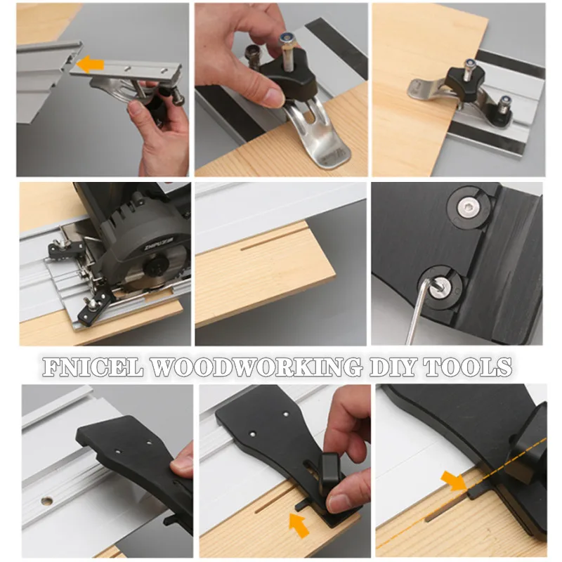 1.4m Accu-cut Guide Rail Joining Set Track Saws Aluminum Extruded ...