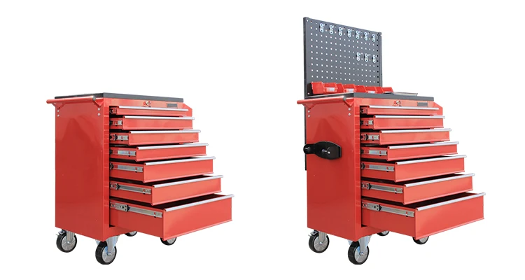 Car Workshop Garage Tool Trolley with 7 Drawers Tool Cabinet Tool Box