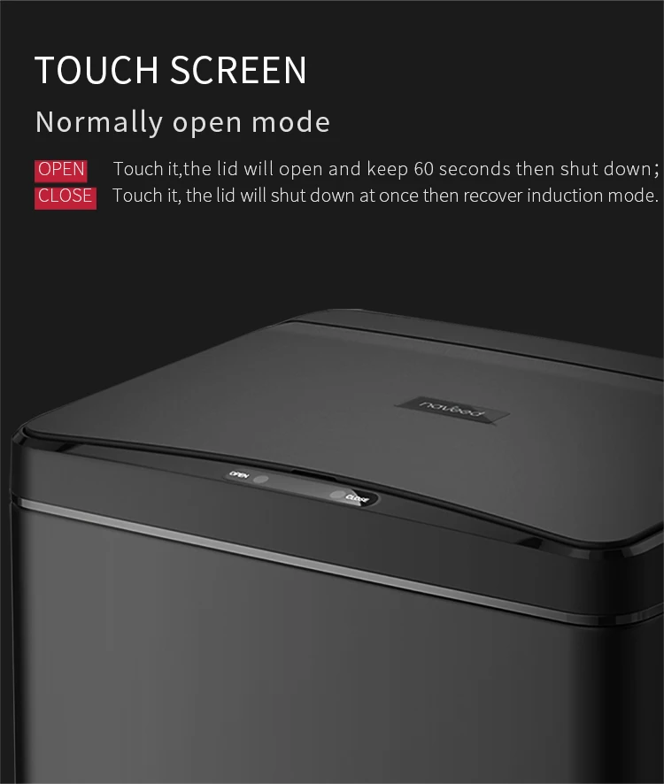 13gallon 50l Sensor Touchless Automatic Garbage Intelligent Kitchen ...