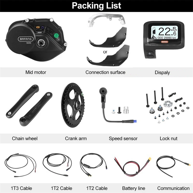Ebike Conversion Kit - Bafang 8fun M200 36v 250W Motor