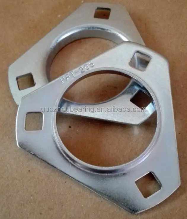 PFT203 Triangle Flange Unit Steel Bearing Housing Pressed Stamping with ...