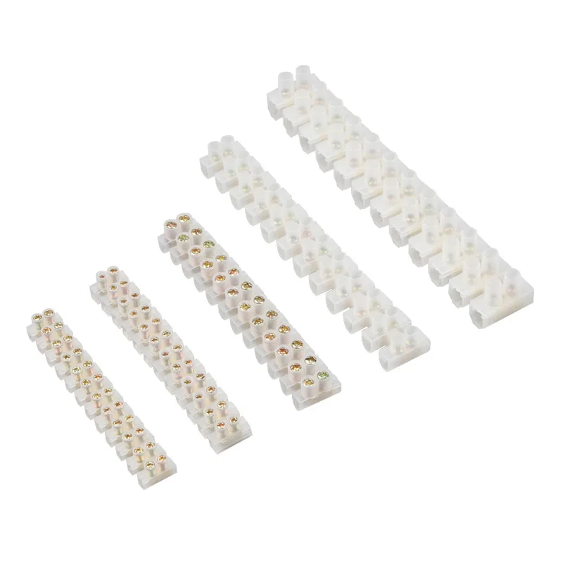 Pulte 12-position X3 Plastic Terminal Block H-type Copper Feedthrough ...