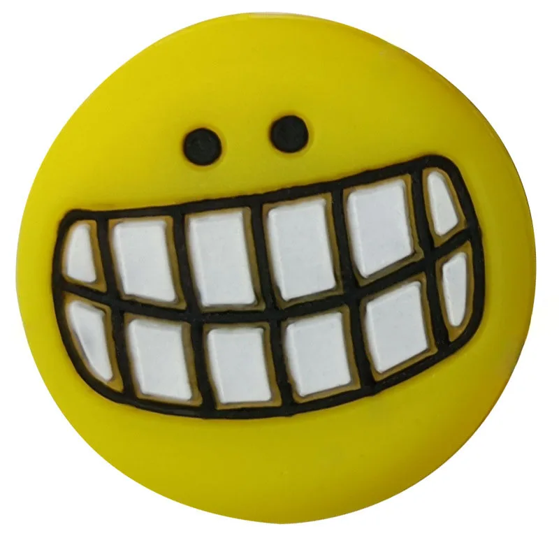 Tennis Racket Vibration Dampener Smiley Silicone Cushion Pad for Shock ...