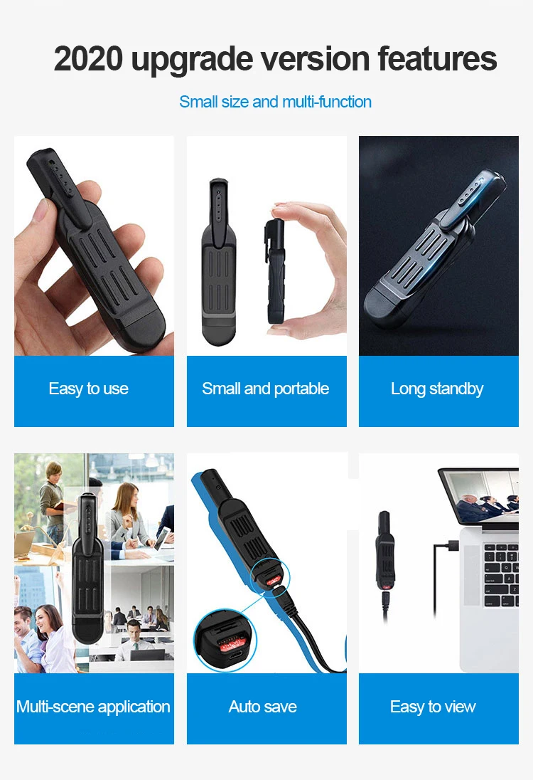 T189 Mini Camera - HD 1080P Wearable Body Cam DVR Pen