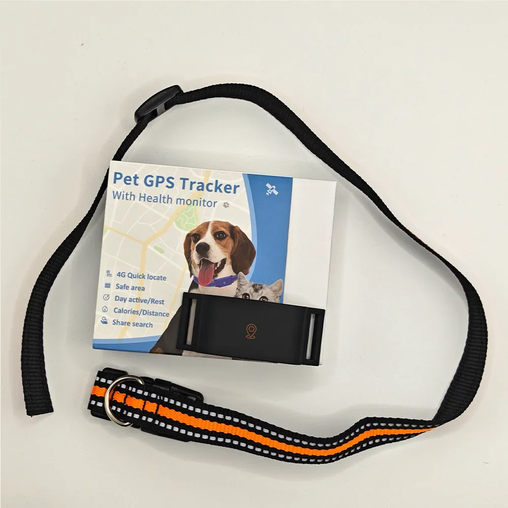 4G Pet GPS Tracker Smart Wearable Collar for Dogs Cats Real-Time GPS Wi-Fi Location Tracking ...