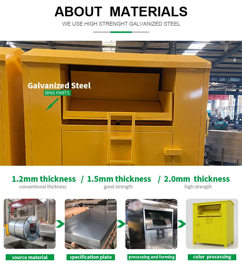 Small Or Big Can Choose Green Waterproof Drop Box Drop Box Clothes Anti ...