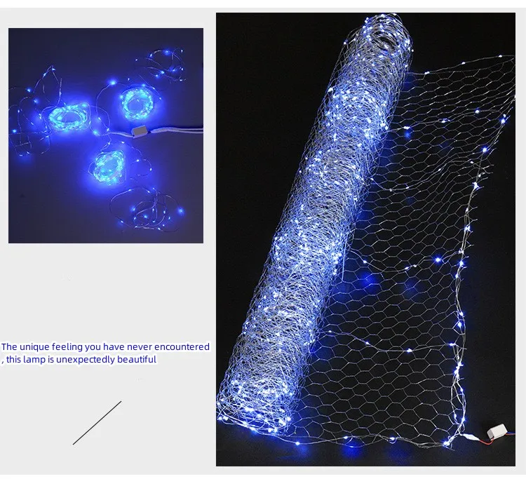 Hot Sale New Romantic Decorations Star Light Net Ceiling For Wedding ...