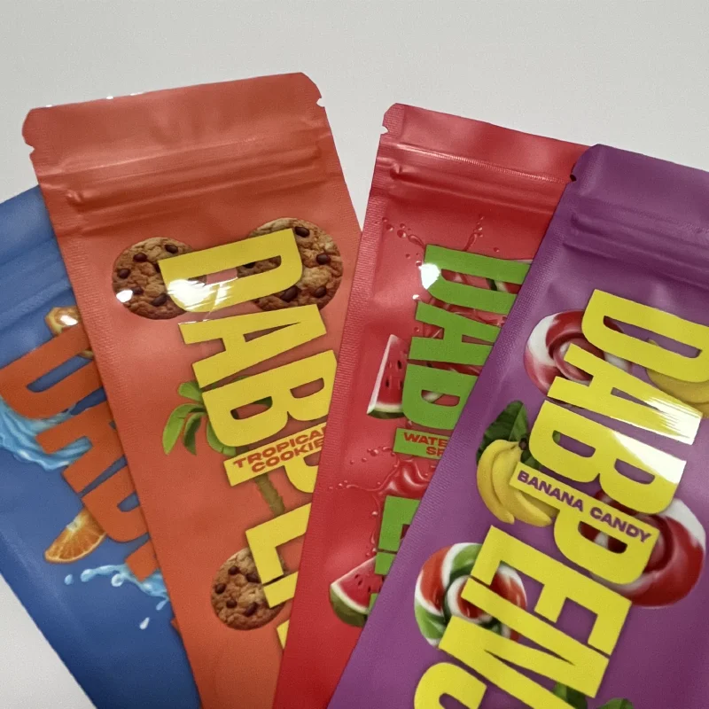 Custom Printed Matte Spot Uv Resealable Zipper Pouch Plastic Dried ...