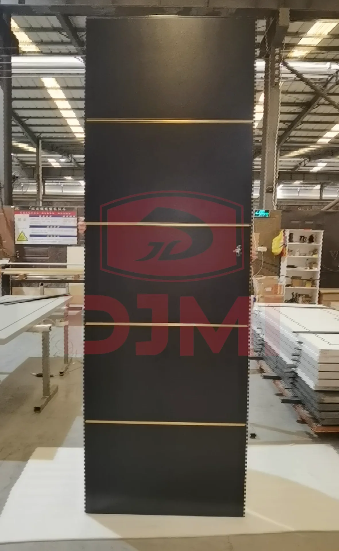 Diamond Shape Design Wood Framed Glass Foshan Oak Solid Wooden Interior ...