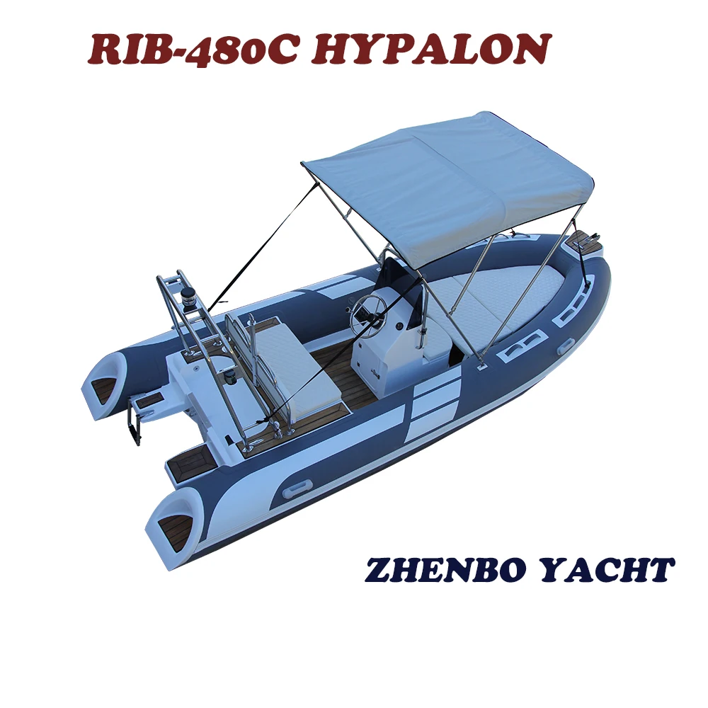Fiberglass Rib Boat Luxury Family Leisure Fishing Boat 480 Rib 480 ...