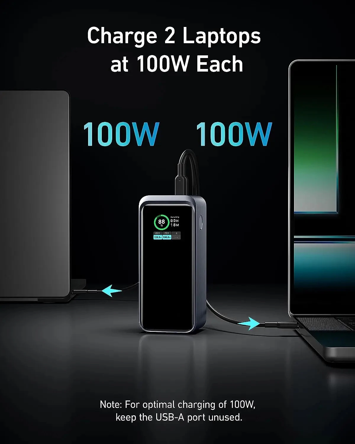 Power Bank 200w Fast Charge 20000 Mah Three-port Power Bank For Anker ...