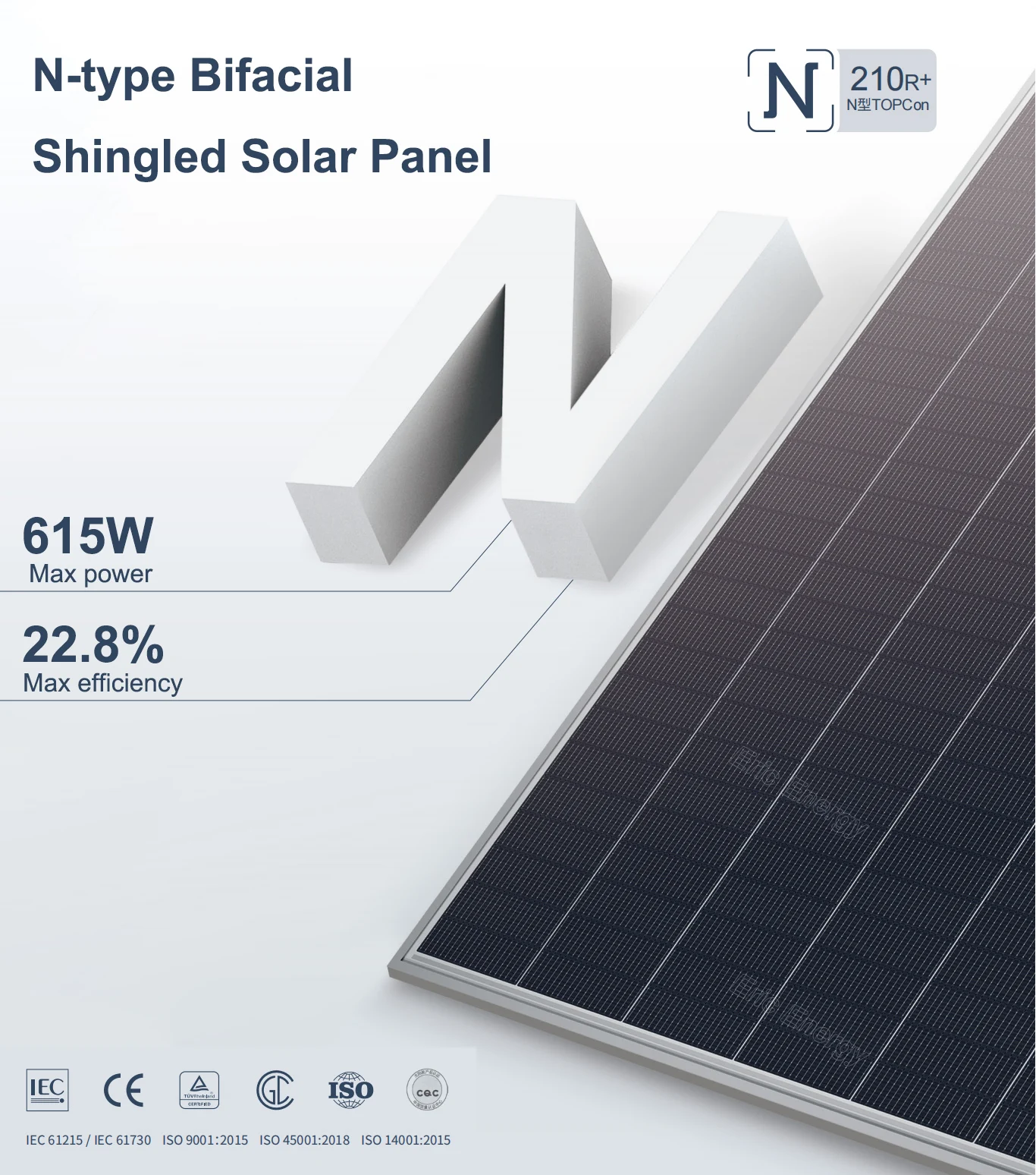 Shingled N Type Bifacial 660 Watt 620w 660w 700w Solar Panel - Buy 600 ...
