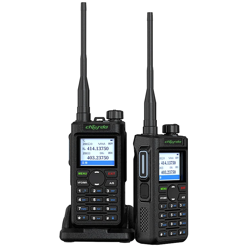 Chierda Uv58d Aes256 Digital Dual Band Two-way Squelch Uhf Vhf Ham ...