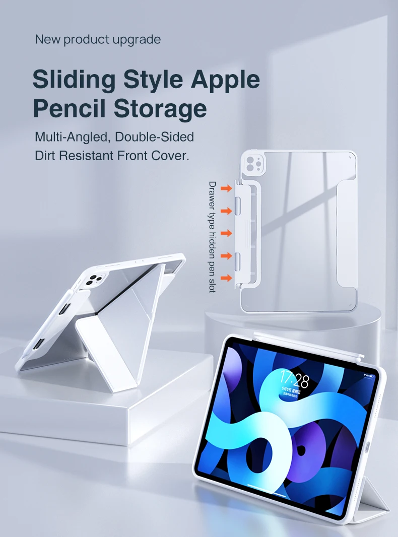 New Shockproof Detachable Origami Smart Cover Magnetic Ipad Case With ...