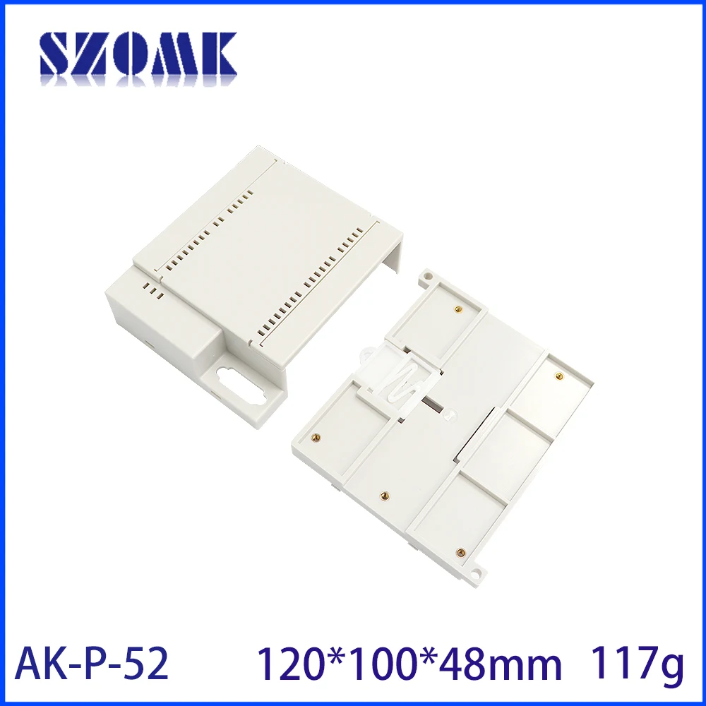 120*100*48mm Plc Din-Rail Outlet Box Project Control Box Plastic ...