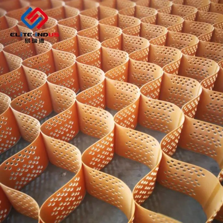 Cellular Confinement System Textured Perforated Hdpe Geocell For Soil ...