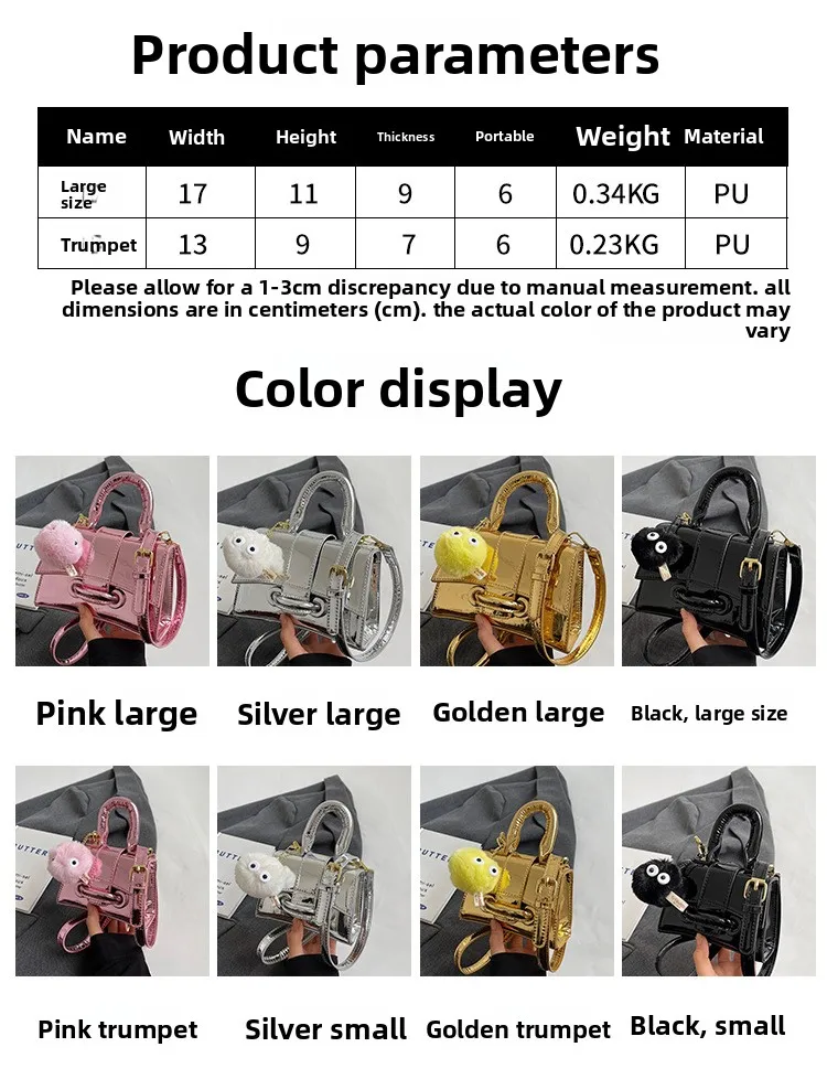 Trendy Popular Bag For Women 2026 New High-end Niche Silver Commuter ...