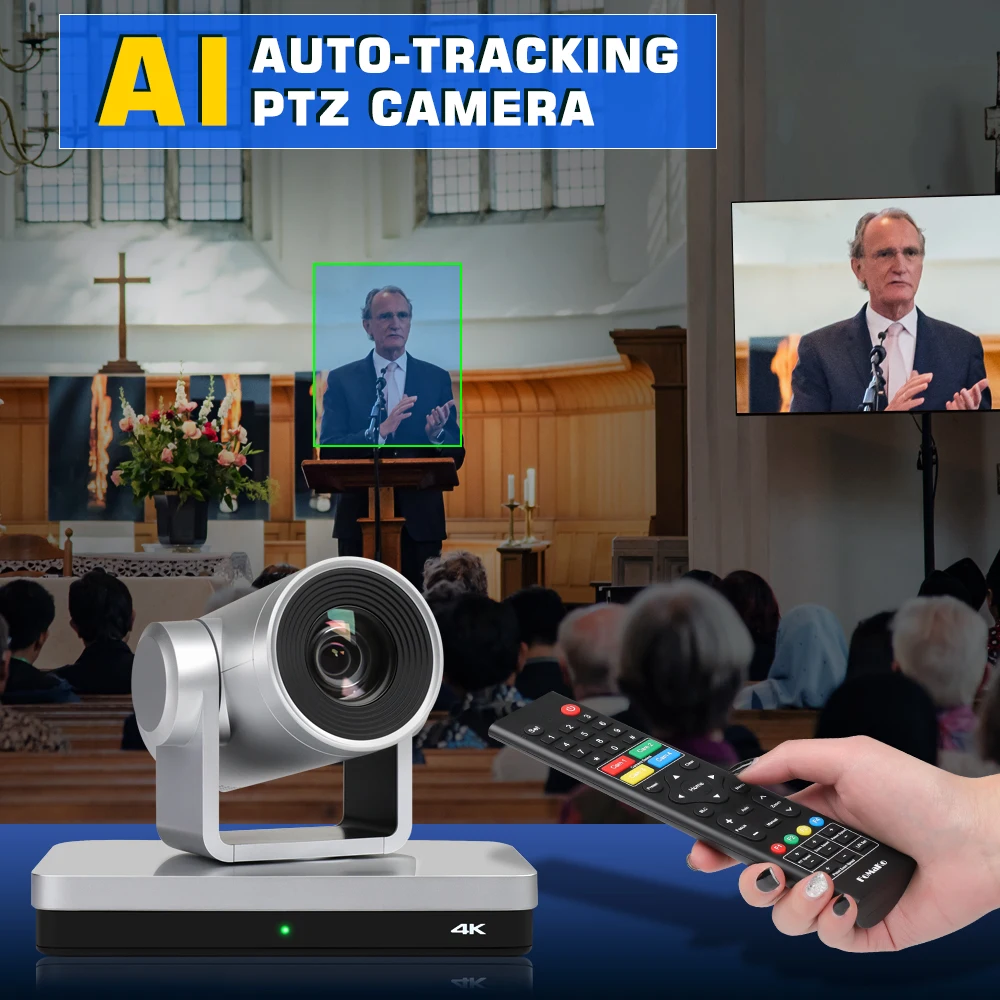 Fomako 4k Hdmi Ai Ptz Camera With 25x Optical Zoom & Auto-tracking, Oem