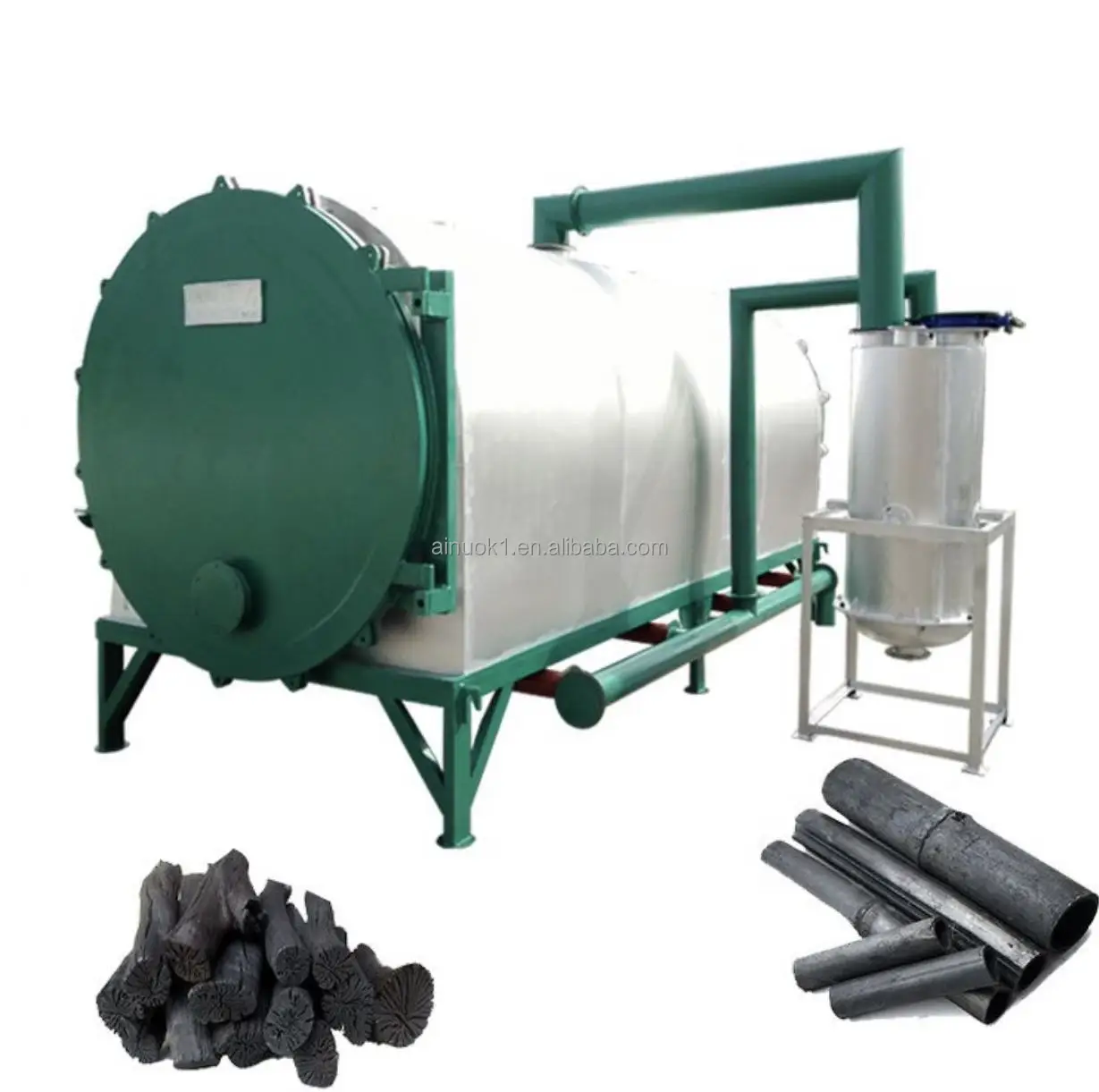 High-Capacity Wood Log Biomass Barbecue Charcoal Making Machine ...