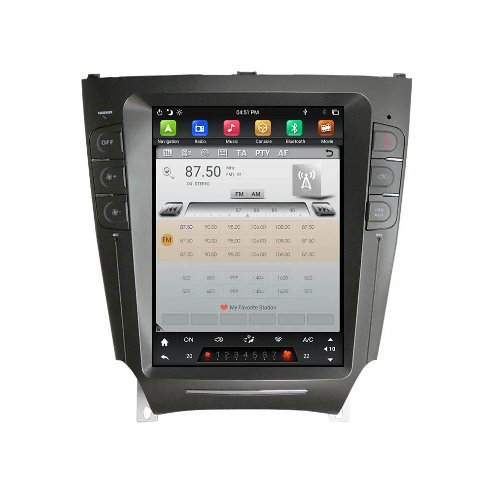 Vertical Tesla Radio Player Android 11 For Lexus Is250 Is300 Is200 ...