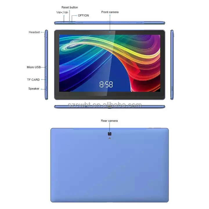 Android 14" Inc Tablet Multi Touch Screen Frameless 4gb Ram 128gb 256 ...