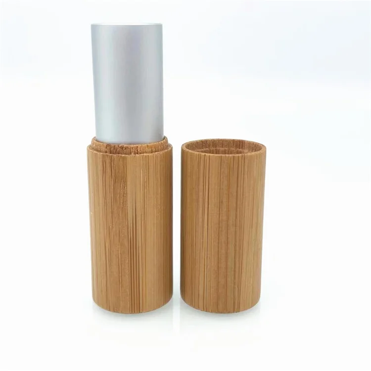 Eco Friendly 5g Empty Plastic Bamboo Lip Balm Tube For Lipstick ...