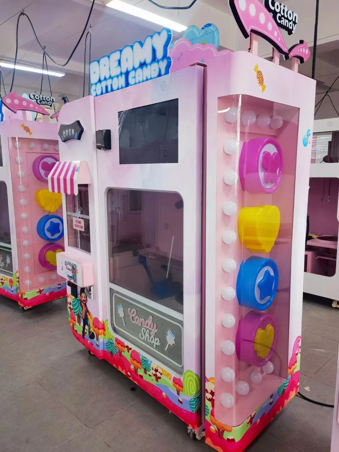 Intelligent Cotton Candy Machine - Fully Automatic Vending