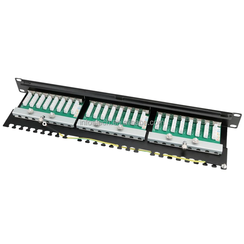 Renbao 24 Port Cat6a Modular Keystone Jack Lan Patch Panel For ...