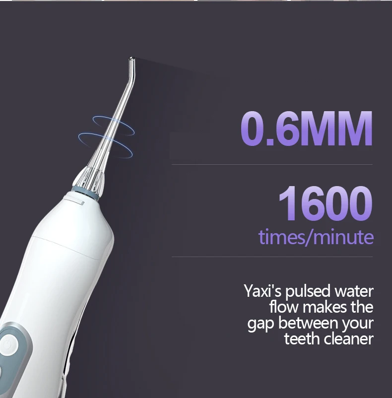 Cordless Water Flosser Pulse Dental Oral Flushing Cleaner Irrigator ...