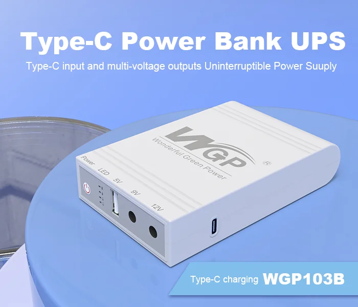 Wgp Dc Mini Ups For Wifi Router Mini Ups 5v 9v 12v Type-c Mini Ups ...