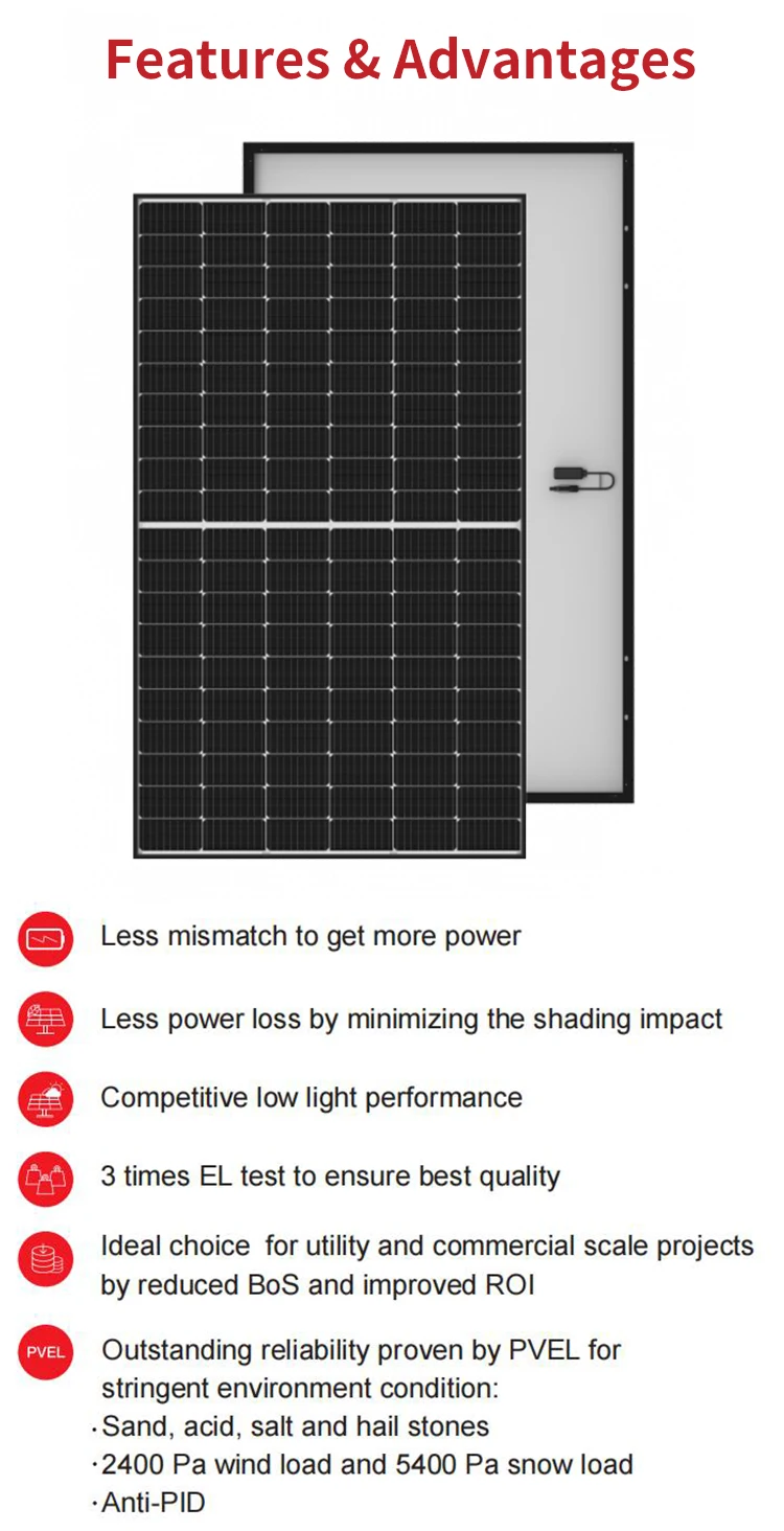 Topcon Modul Full Black Panel Solar De 720 Watt 450 500 Watt 450w ...
