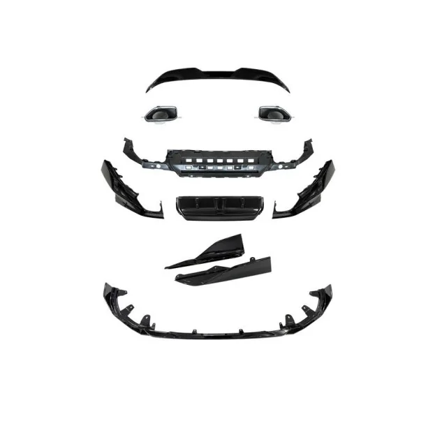 Car Bodykit Front Splitter Lip Rear diffuser tail pipe 240i MP Aero kit ...