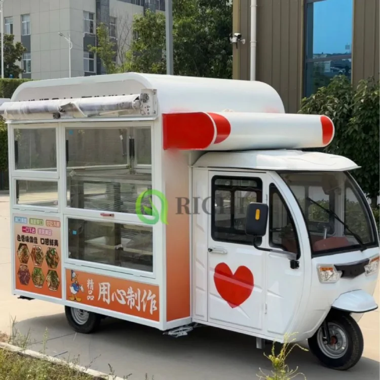 Custom Mobile Electric Tricycle Folding Food Cart - Richi