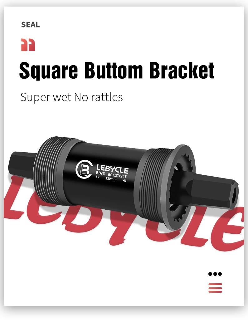 Lebycle Mountain Bicycle Square Bottom Bracket BB68