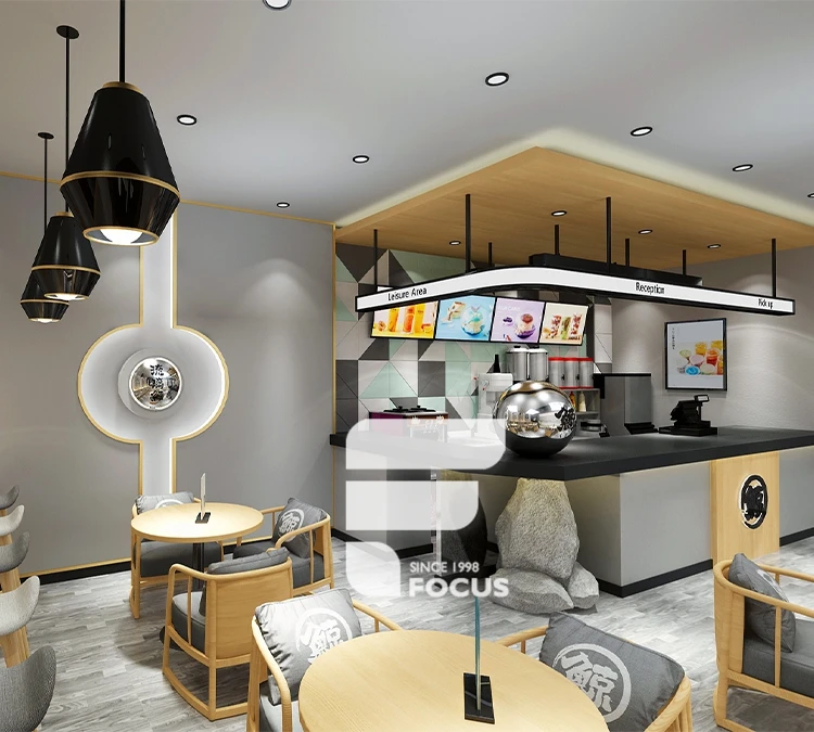 Low Budget Milk Tea Counter Design for Bubble Tea Shop