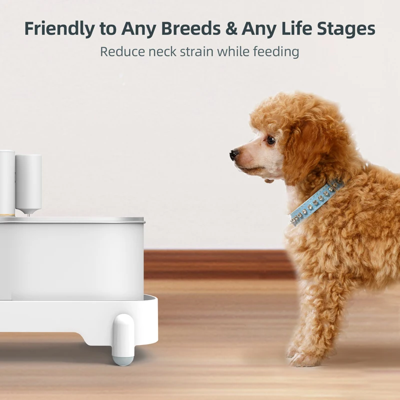 Pet Feeder Bracket Power Cable Protect Stand Dog Cat Pet Food Dispenser ...