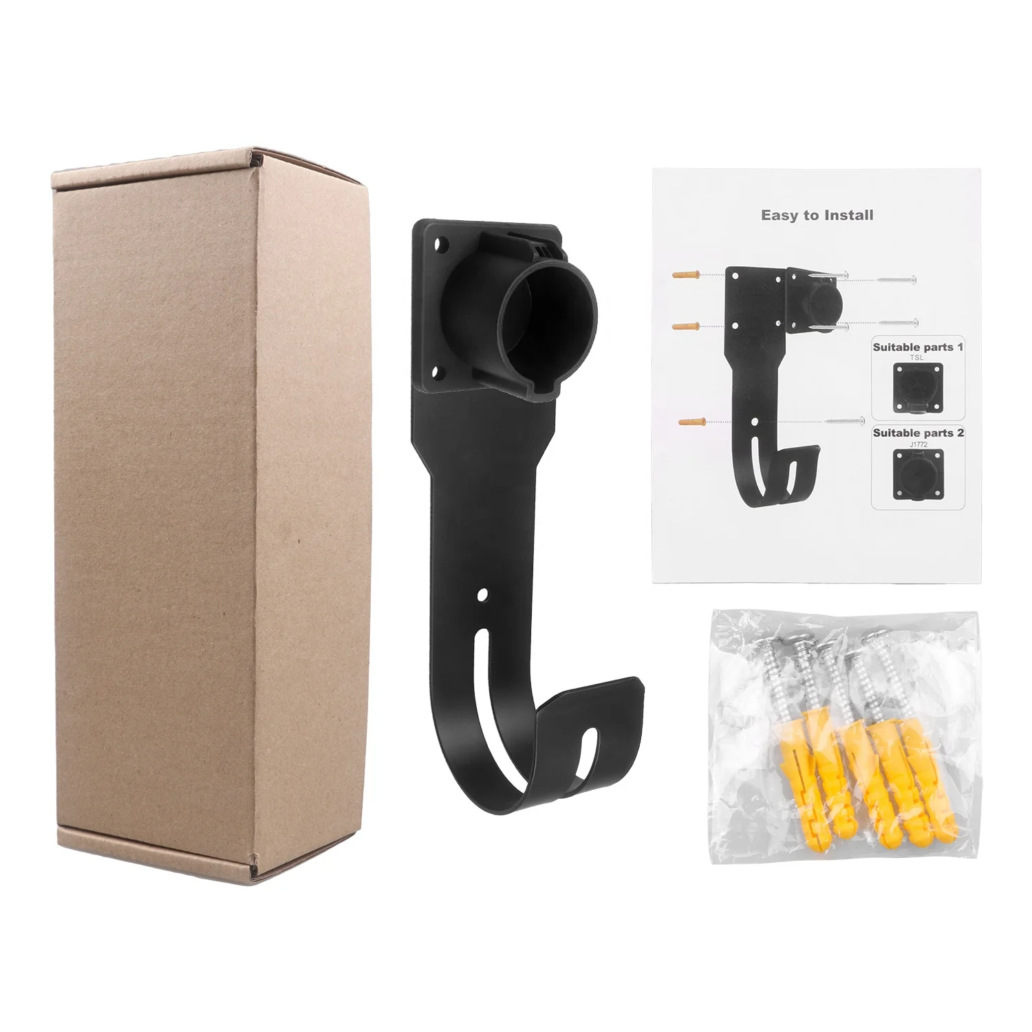 Electric Car Charging Station Plug Organizer J1772 AC EV Charger Cable ...