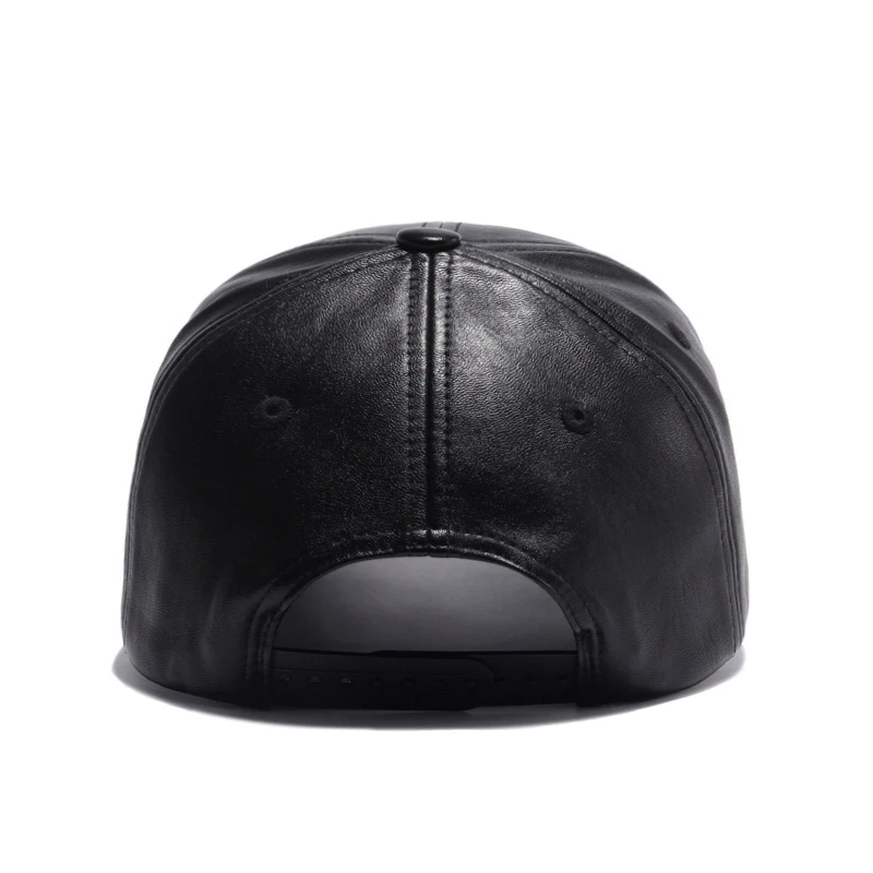 High Quality PU Leather Baseball Caps with Custom Embroidery