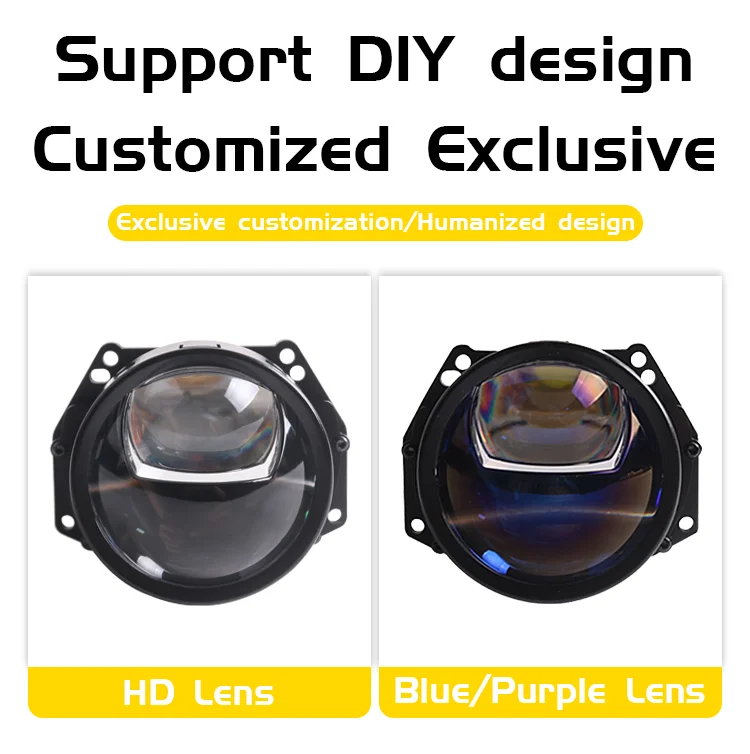 2.5 Inch S8 Bi-led Projector Lens Headlight 40w 5500k Universal Fit ...