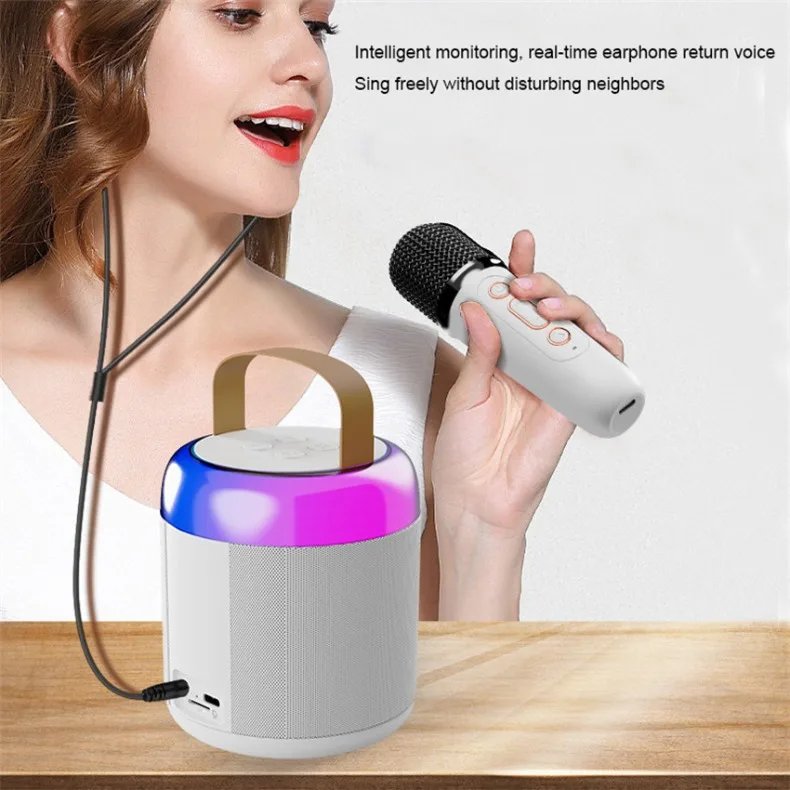 Y2 Handheld Wireless Ktv Karaoke Machine With Dual Microphone Mobile ...
