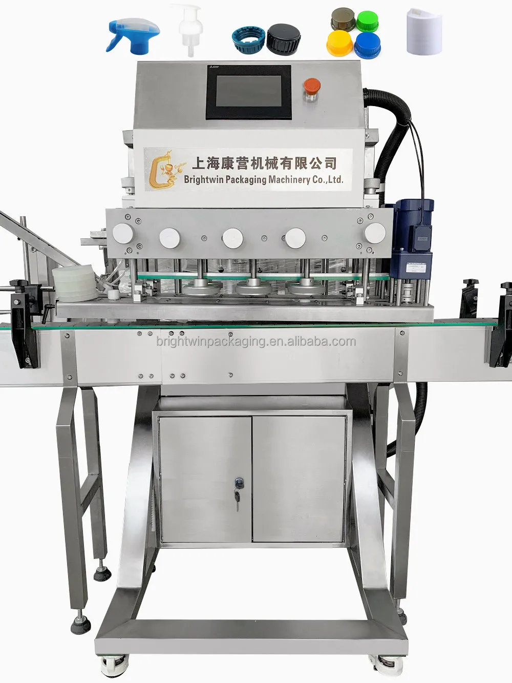 BRIGHTWIN Automatic Bottle Spindle Capping Machine - Durable & Efficient