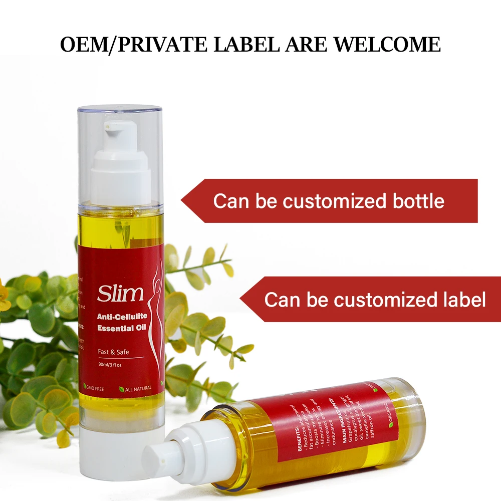 Private Label Natural Organic Herbal Body Care Slimming Oil Fat Burn ...