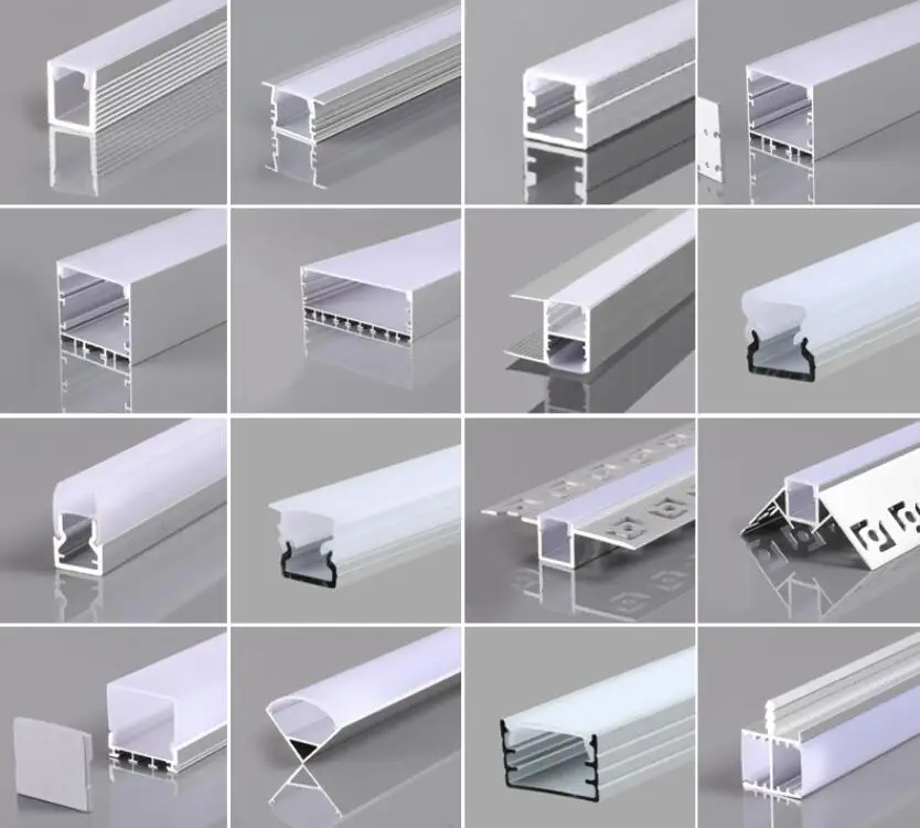 Aluminium Profile Showcase Sliding Glass Push-pull Groove Assembly ...